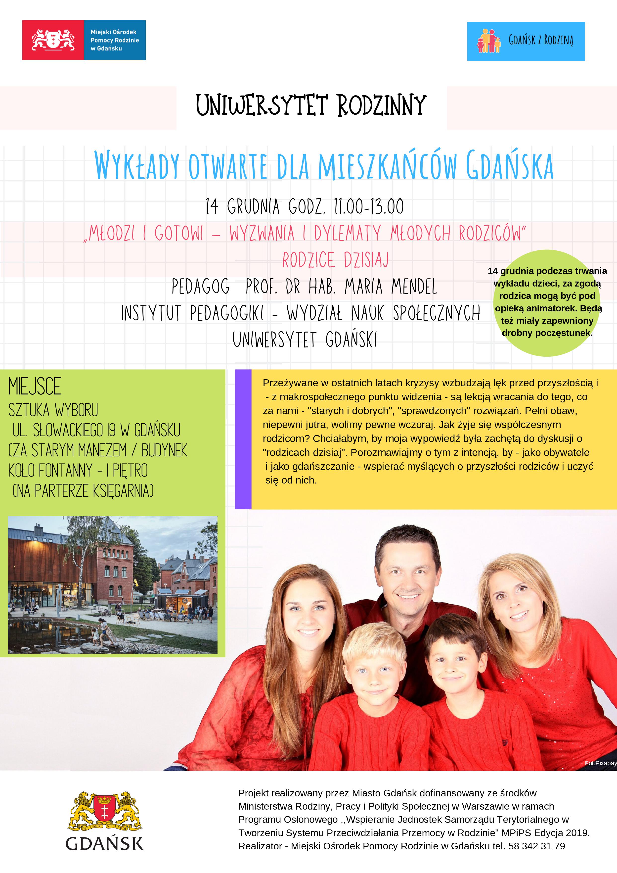 Open lecture, “Gdańsk with the family”, 2019 Family University project ...
